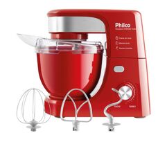 Batedeira Planetária Philco Turbo com 11 Velocidades – Vermelha - PHP500